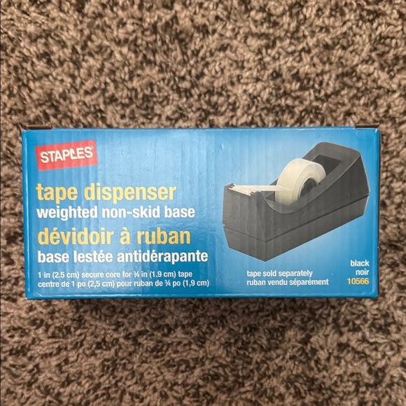 Staples | Office | Staples Black Tape Dispenser With Weighted Nonskid ...